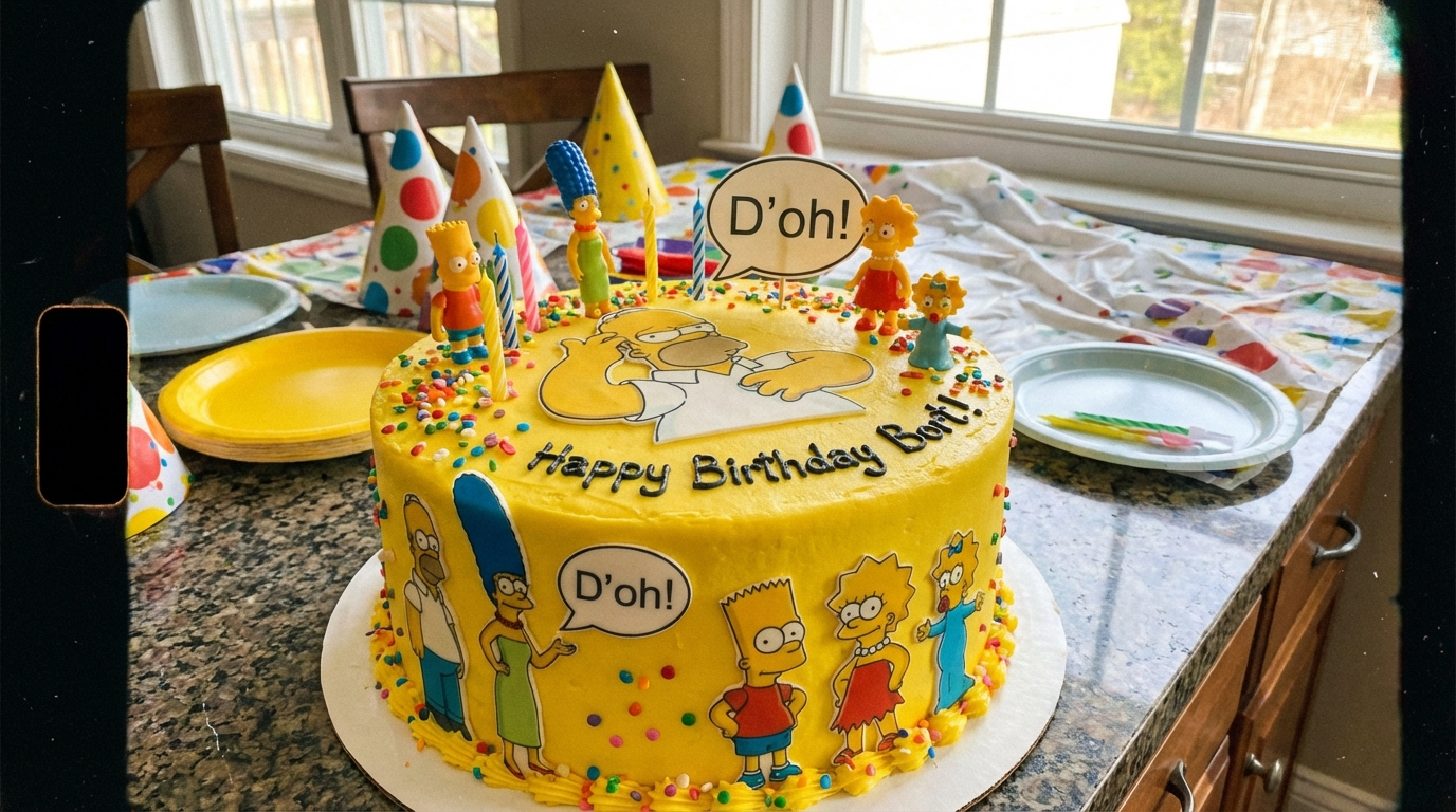 Simpsons Birthday Cake Ideas for Superfans – Unforgettable Luncheon